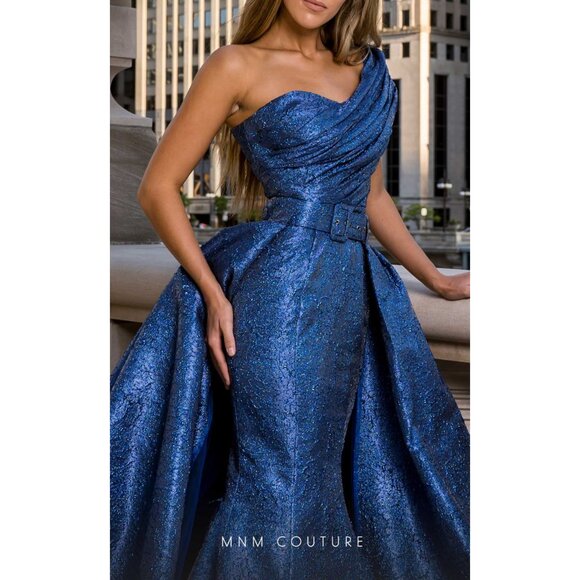 MNM Couture | Dresses | Mnm Couture Royal Blue Evening Gown Fits Like 2 ...